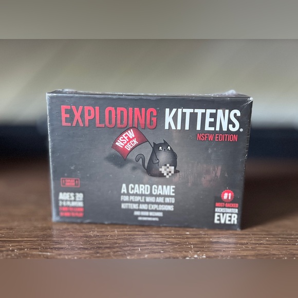Other | Exploding Kittens Nsfw Edition Card Game Complete Factory Sealed | Poshmark